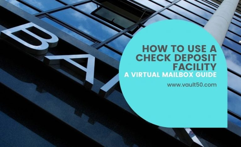 How to use the Check Deposit Facility of a Virtual Mailbox - VAULT50